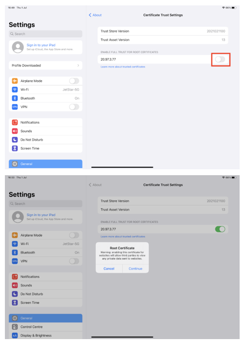 Guide to Create/Install a Certificate for iPad On-Prem (Docker ...