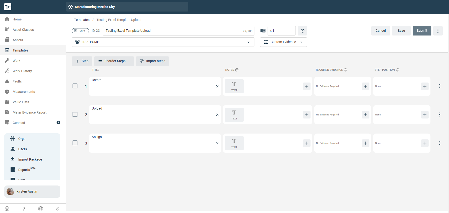 Importing using the Manifest Package - Taqtile Community